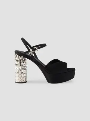 Prada Satin Platform Sandals