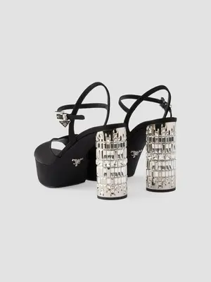 Prada Satin Platform Sandals