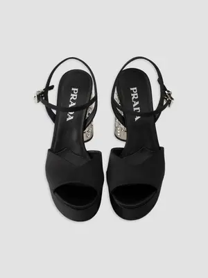 Prada Satin Platform Sandals