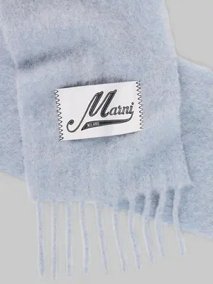 Marni Alpaca Fringe-trim Scarf