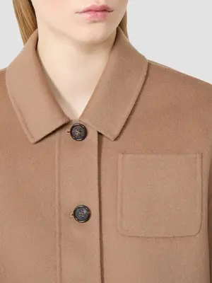 Max Mara Wool Drap Cropped Jacket