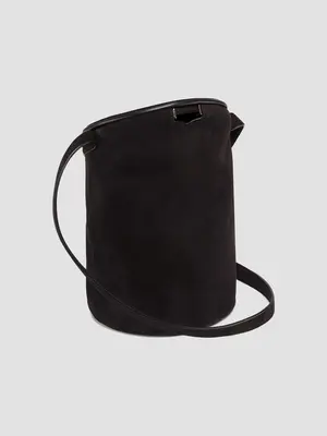 Alaïa Structured Suede Cylinder Shoulder Bag