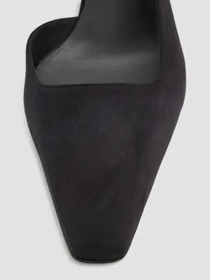 Alaïa 90mm Suede Wedge Slingback Pumps