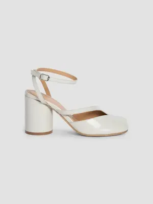 MAISON MARGIELA Tabi 80mm Leather Pumps - Alabaster