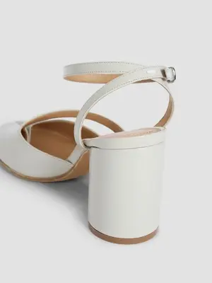 MAISON MARGIELA Tabi 80mm Leather Pumps - Alabaster