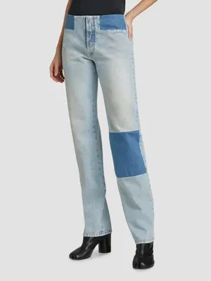 MAISON MARGIELA Patchwork Denim Pants - Medium Blue