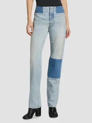 MAISON MARGIELA Patchwork Denim Pants - Medium Blue