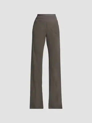 Rick Owens Bias-cut Silk Mid-rise Pants - Dust