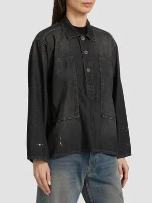 MAISON MARGIELA Oversized Denim Pull-over Shirt