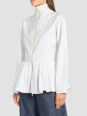 Alaïa Cotton Peplum Jacket