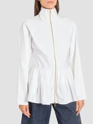 Alaïa Cotton Peplum Jacket