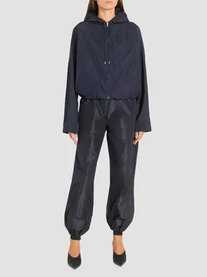 Alaïa Hooded Windbreaker Jacket