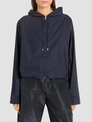 Alaïa Hooded Windbreaker Jacket