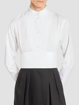 Alaïa Cumberbund Cotton Shirt