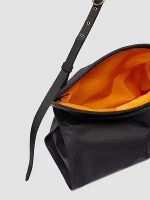 Alaïa Large Le Clik East West Padded Nylon Shoulder Bag