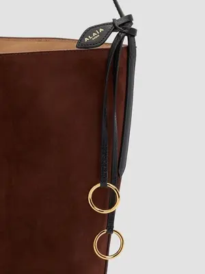 Alaïa Hip Small Suede Bucket Bag