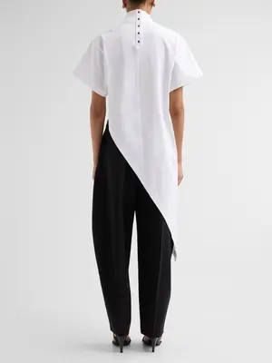 Alaïa Triangle Cotton Jersey T-shirt