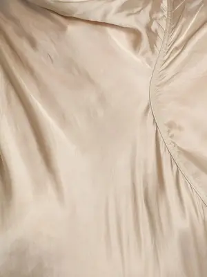 Rick Owens Temple Seb Satin Draped Cocktail Dress
