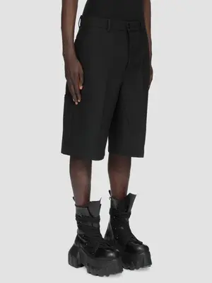 Rick Owens New Wool Work Shorts