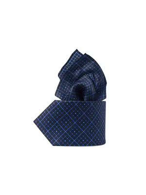 Stefano Ricci Luxury Silk Tie Set - Blue