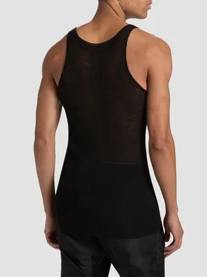 Rick Owens Maglia Cashmere Knit Tank