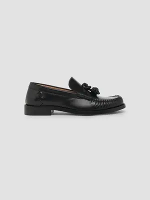 Bottega Veneta Ugo Coaxial Knot Leather Loafers