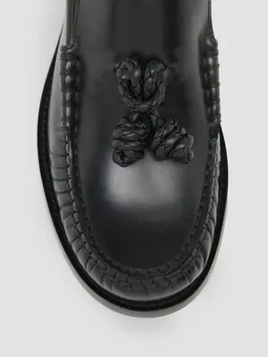Bottega Veneta Ugo Coaxial Knot Leather Loafers