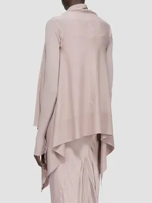 Rick Owens Wool Shawl-collar Wrap Cardigan - Grape