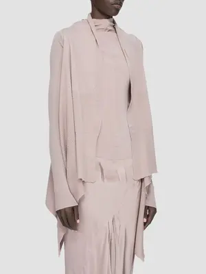 Rick Owens Wool Shawl-collar Wrap Cardigan - Grape