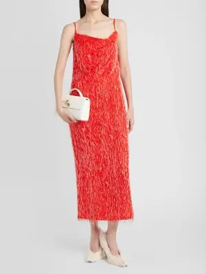 Bottega Veneta Fil Coupé Midi Dress
