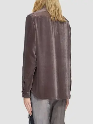 Rick Owens Fogpocket Velvet Outershirt