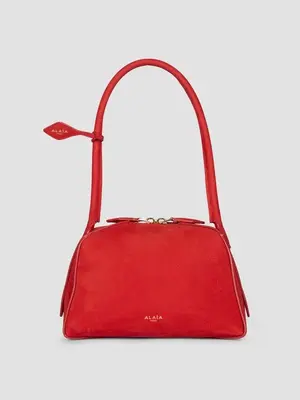 Alaïa Le Bouledogue Small Nubuck Bowling Bag