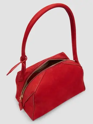 Alaïa Le Bouledogue Small Nubuck Bowling Bag