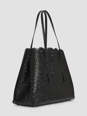 Alaïa Mina Large Eyelet Leather Tote Bag