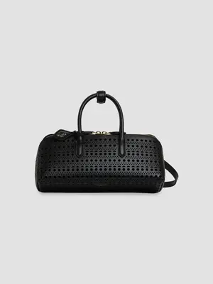 Alaïa Small Delta Leather Top Handle Bag - Noir