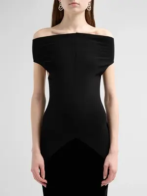 Rick Owens Sliced Midi Dress