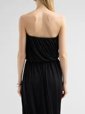 Cinq À Sept Calden Strapless Crop Top - Black