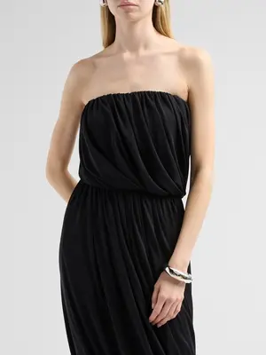 Cinq À Sept Calden Strapless Crop Top - Black