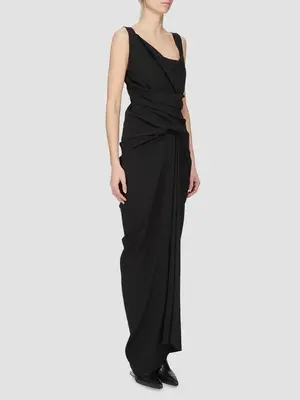 Rick Owens Strutter Draped Maxi Dress