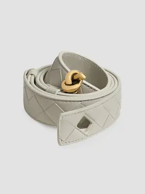 Bottega Veneta Knot-buckle Intrecciato Nappa Leather Belt
