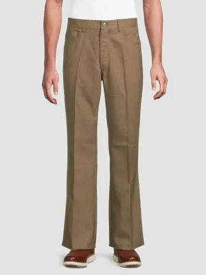 SECOND / LAYER Valluco Glen Plaid Wool Trousers