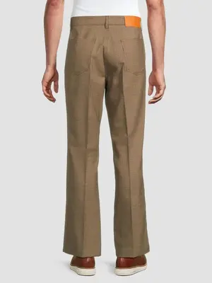SECOND / LAYER Valluco Glen Plaid Wool Trousers