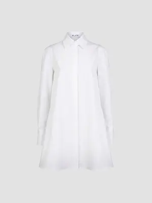 Alaïa Cotton Poplin A-line Mini Shirtdress