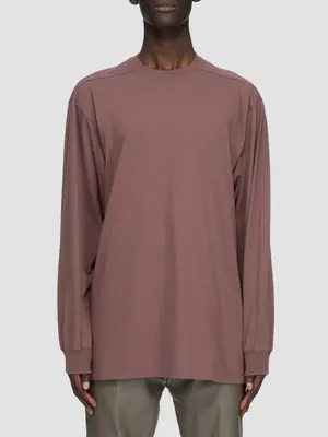 Rick Owens Jumbo Oversized Long-sleeve Cotton T-shirt