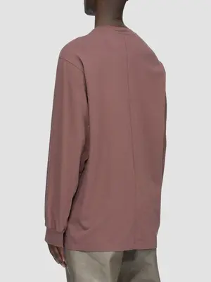 Rick Owens Jumbo Oversized Long-sleeve Cotton T-shirt