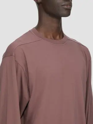 Rick Owens Jumbo Oversized Long-sleeve Cotton T-shirt