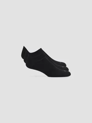 Marcoliani Invisible No-show Socks 3-pack - Black
