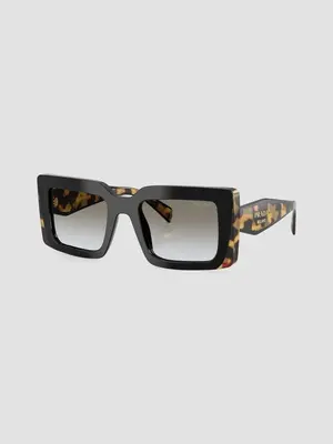 Prada 53mm Rectangular Sunglasses - Grey