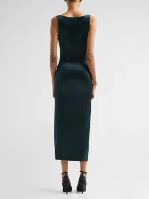 Alaïa Velvet Fitted Midi Dress