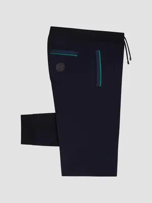 Stefano Ricci Wool And Cotton Trousers - Navy